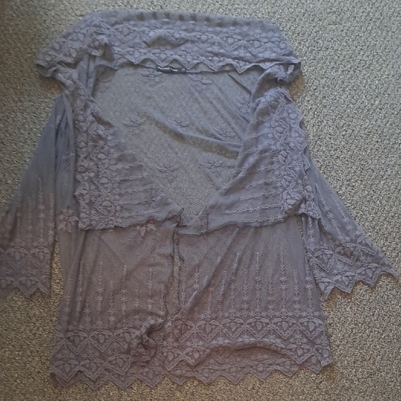 Apparel Love | Tops | Elegant Purple Tunic With Ruffled Details | Poshmark